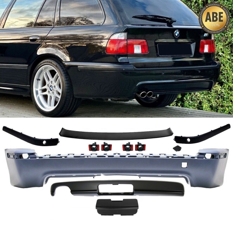 Sport Stoßstange mit PDC + Diffusor für AHK passt für BMW E39 Touring ...