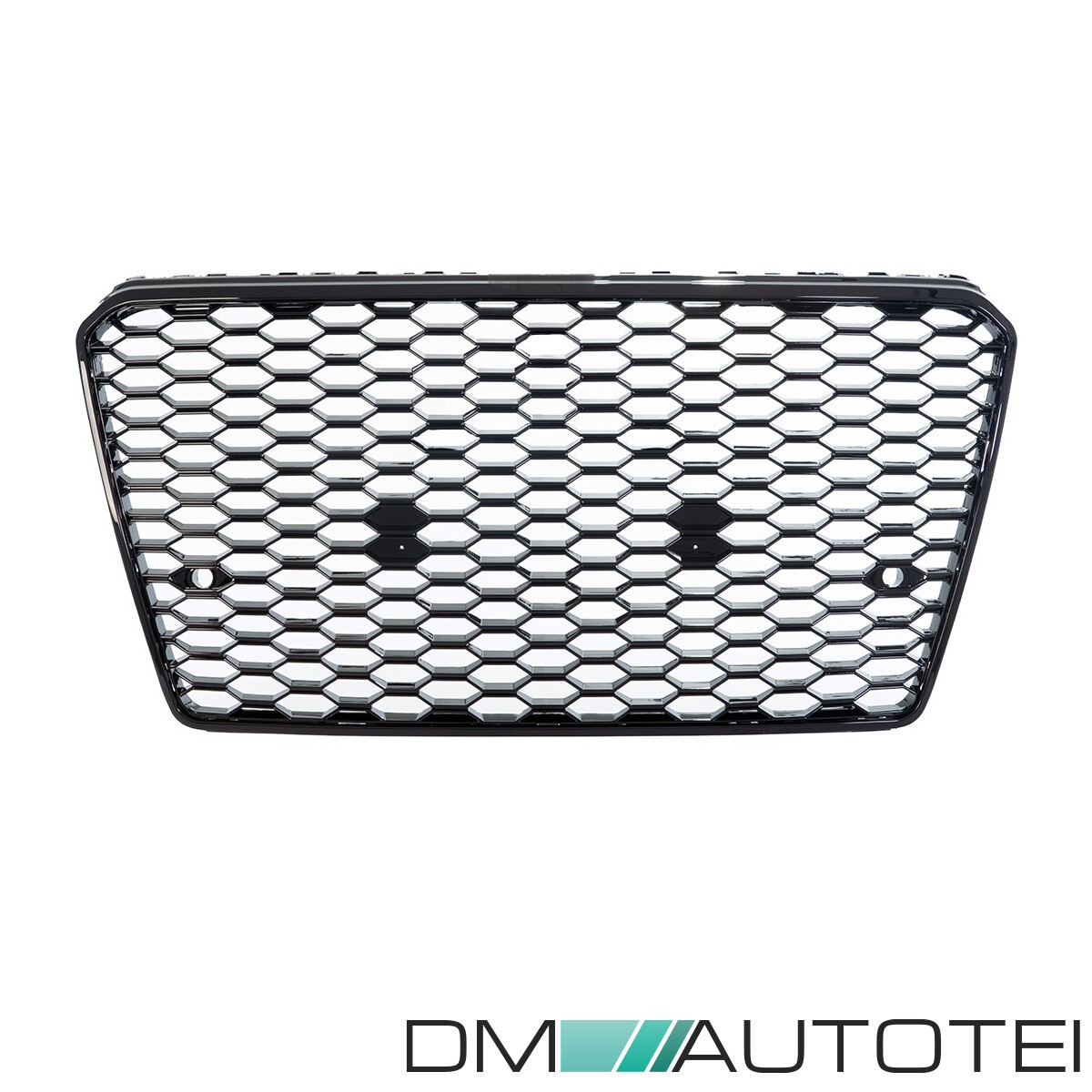 Wabengrill Kühlergrill Schwarz glanz komplett Gitter passt für Audi A7 ...